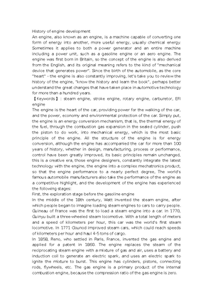 AM 181 Engine knowledge points - 1 What are the two main parts of a ...