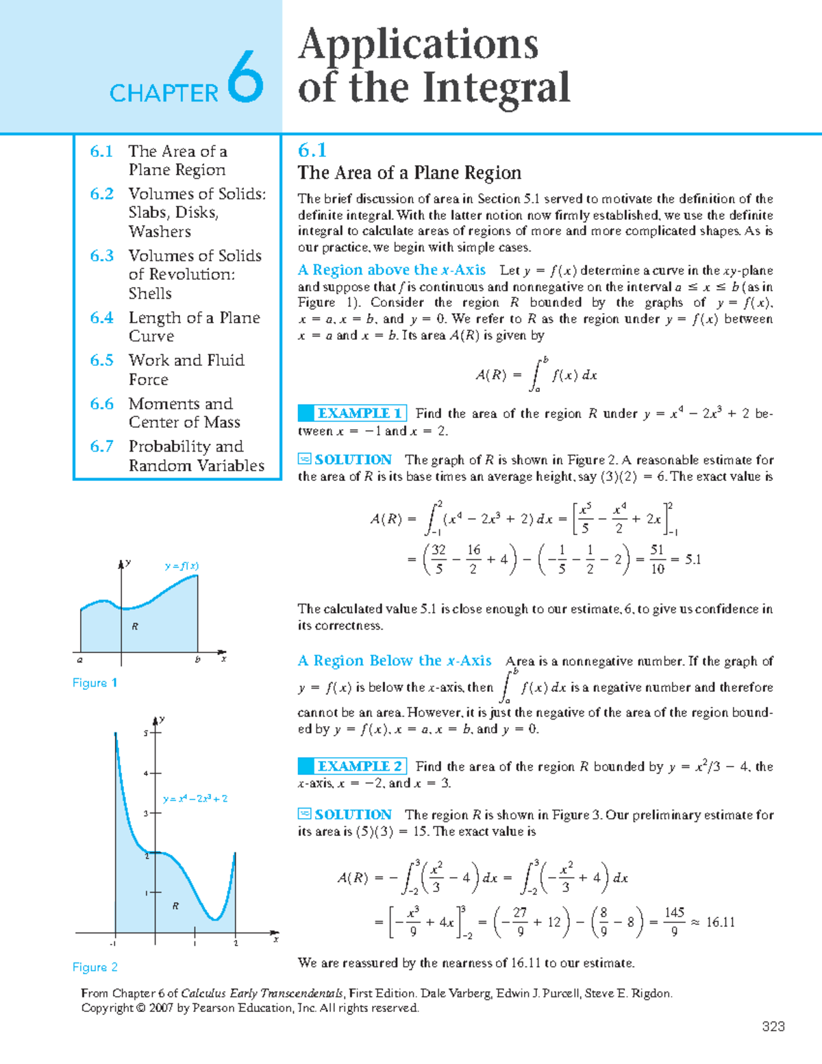 Applications of Integral (Calculus)-1 - Applications CHAPTER 6 of the ...