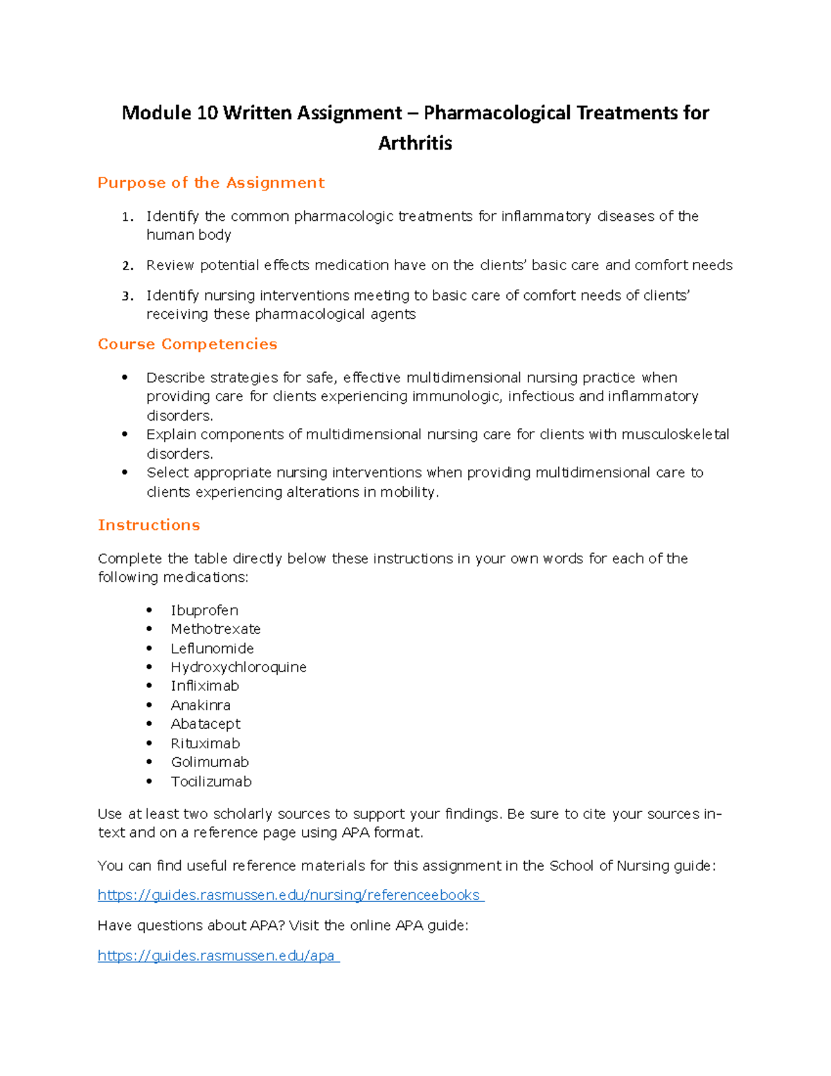 Cfitzgerald Module 10 12522 - Module 10 Written Assignment – Pharmacological Treatments for ...