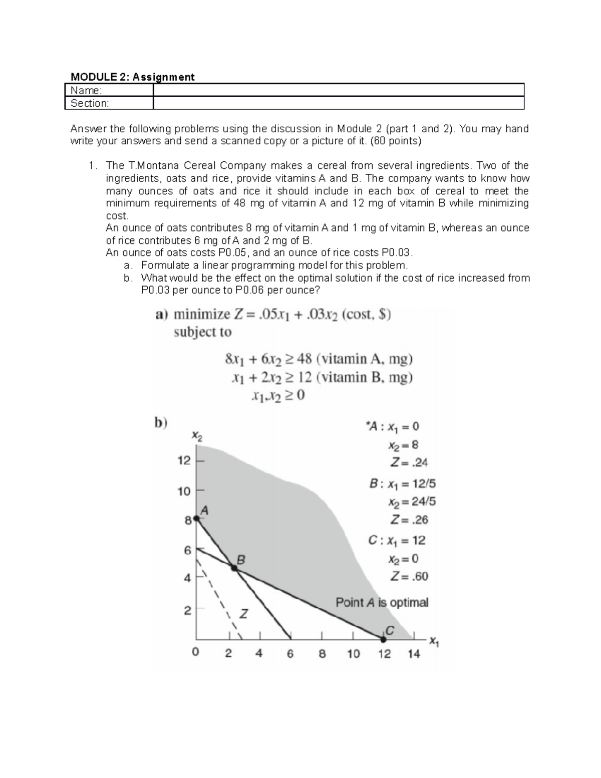 Module 2 Assignment Managescience bow bo tang na - MODULE 2: Assignment ...