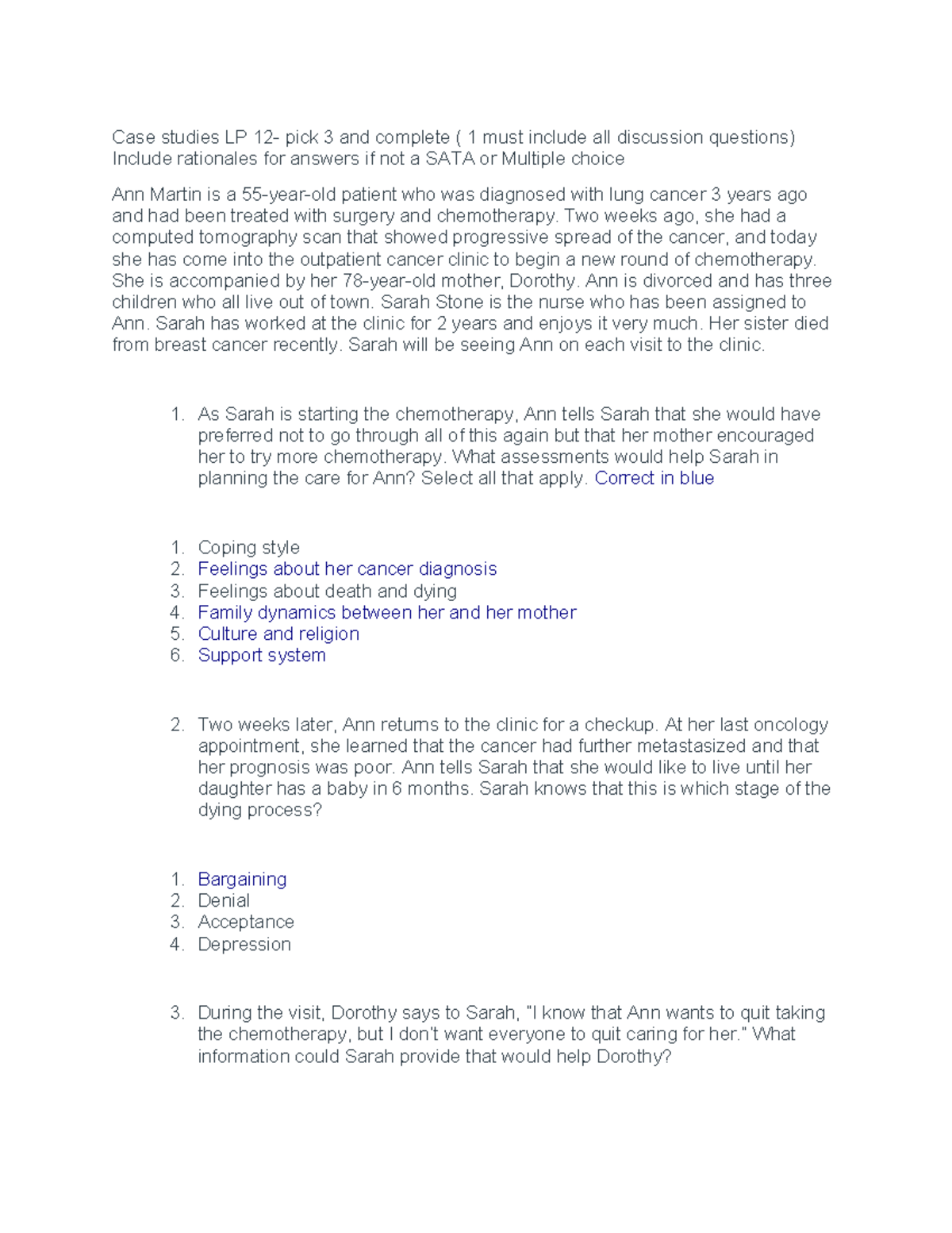 Case studies lp12 - case study - Case studies LP 12- pick 3 and ...