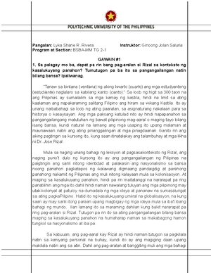 Bernadeth M. Petoya (Activity #2 The Case of Hacienda de Calamba) - Bernadeth M. Petoya Life and ...