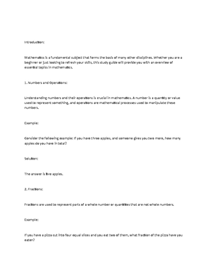 5 ratios - Study Guide: Ratios, Rates, and Proportions Introduction ...