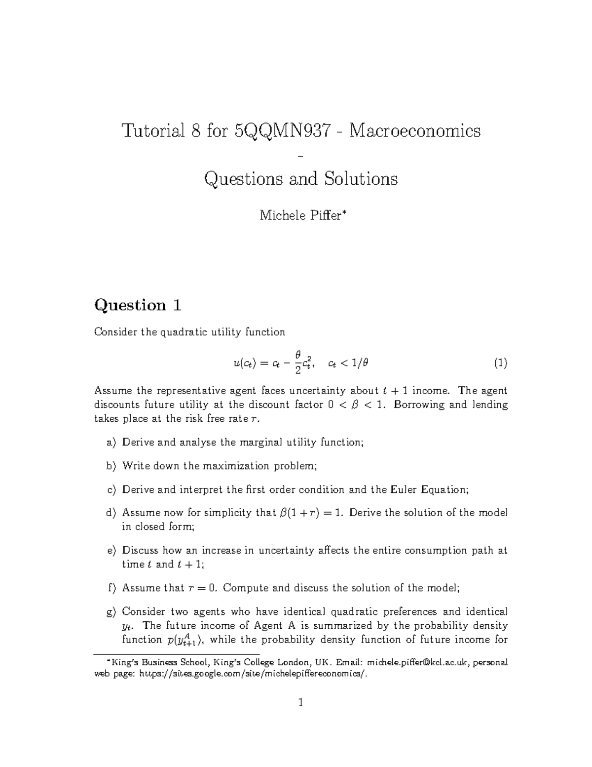 Tutorial 8 Consumption unc solutions - Tutorial 8 for 5QQMN937 ...