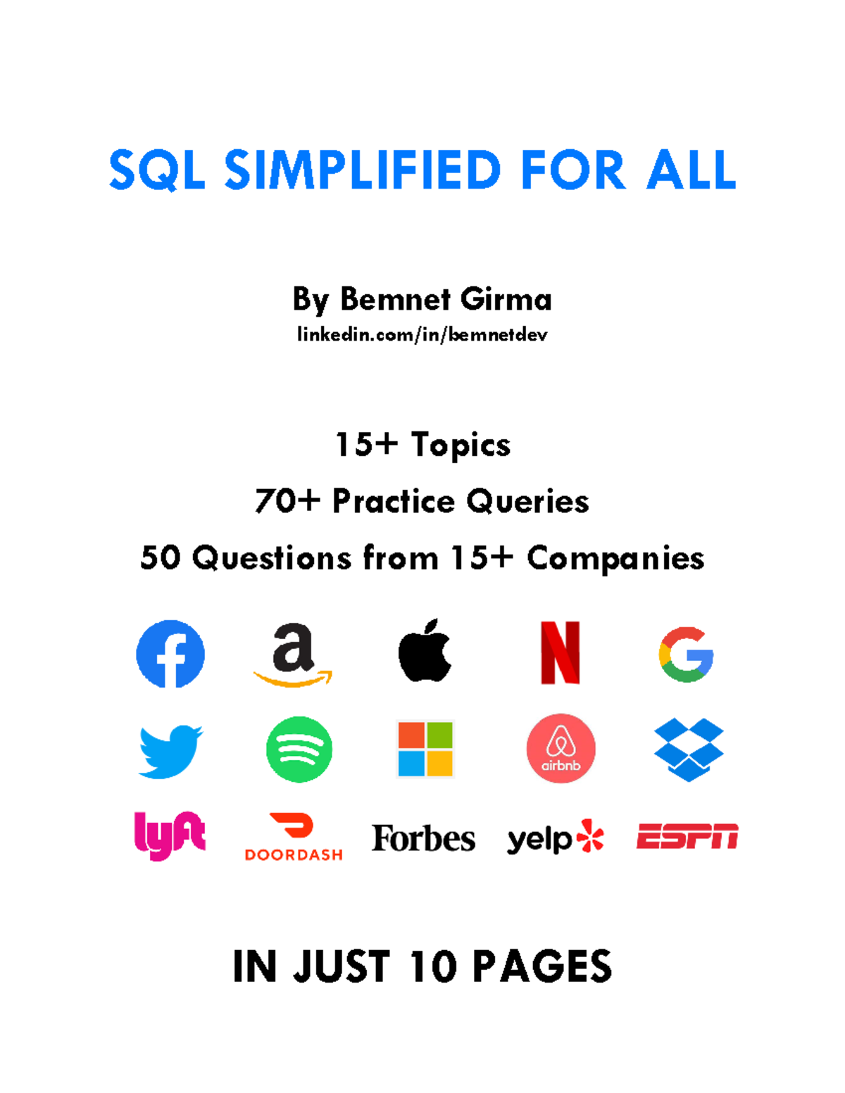 SQL Simplified - SQL - SQL SIMPLIFIED FOR ALL By Bemnet Girma linkedin ...