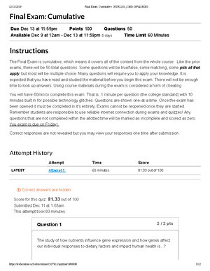 Exam 1 Review Document - Study Guide - Cheryl Cavaliere PhD, MS, RDN ...