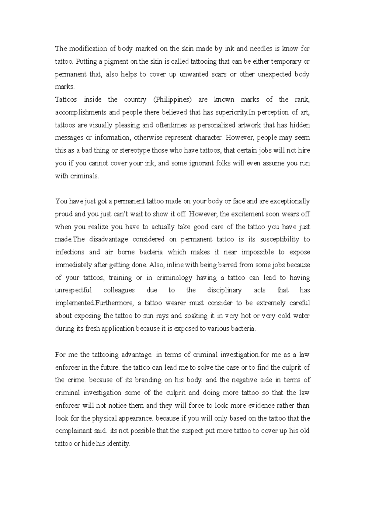U8 Bsc Btvted Lectures Chap 1 8 The Modification Of Body Marked On