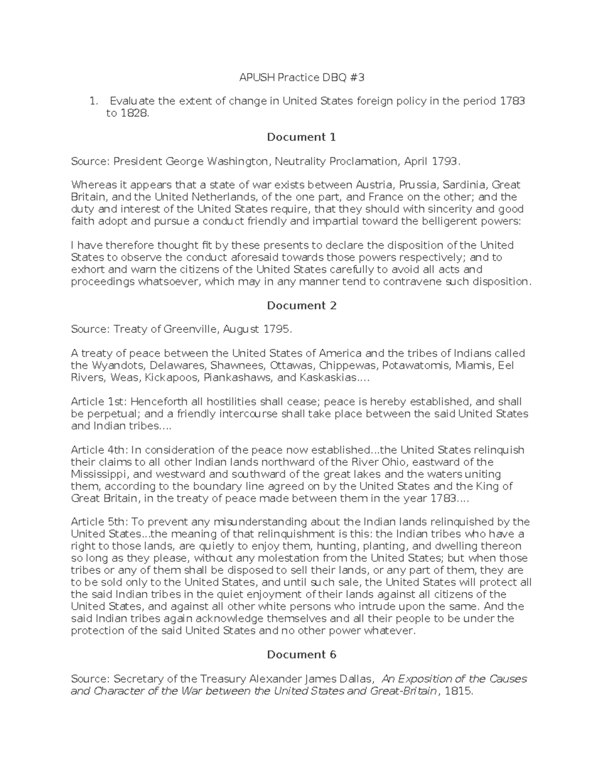 Apush practice dbq 3 - .jkhgfxcvhgjkljhgvb - APUSH Practice DBQ ...