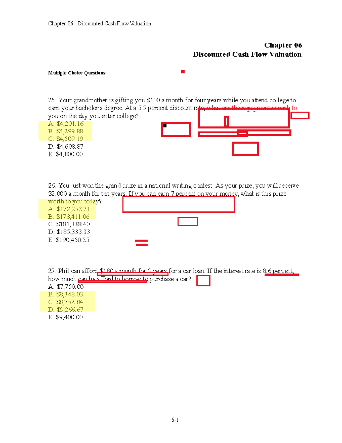 QB Chap2.2 Cash flow - 111111 - Chapter 06 Discounted Cash Flow ...