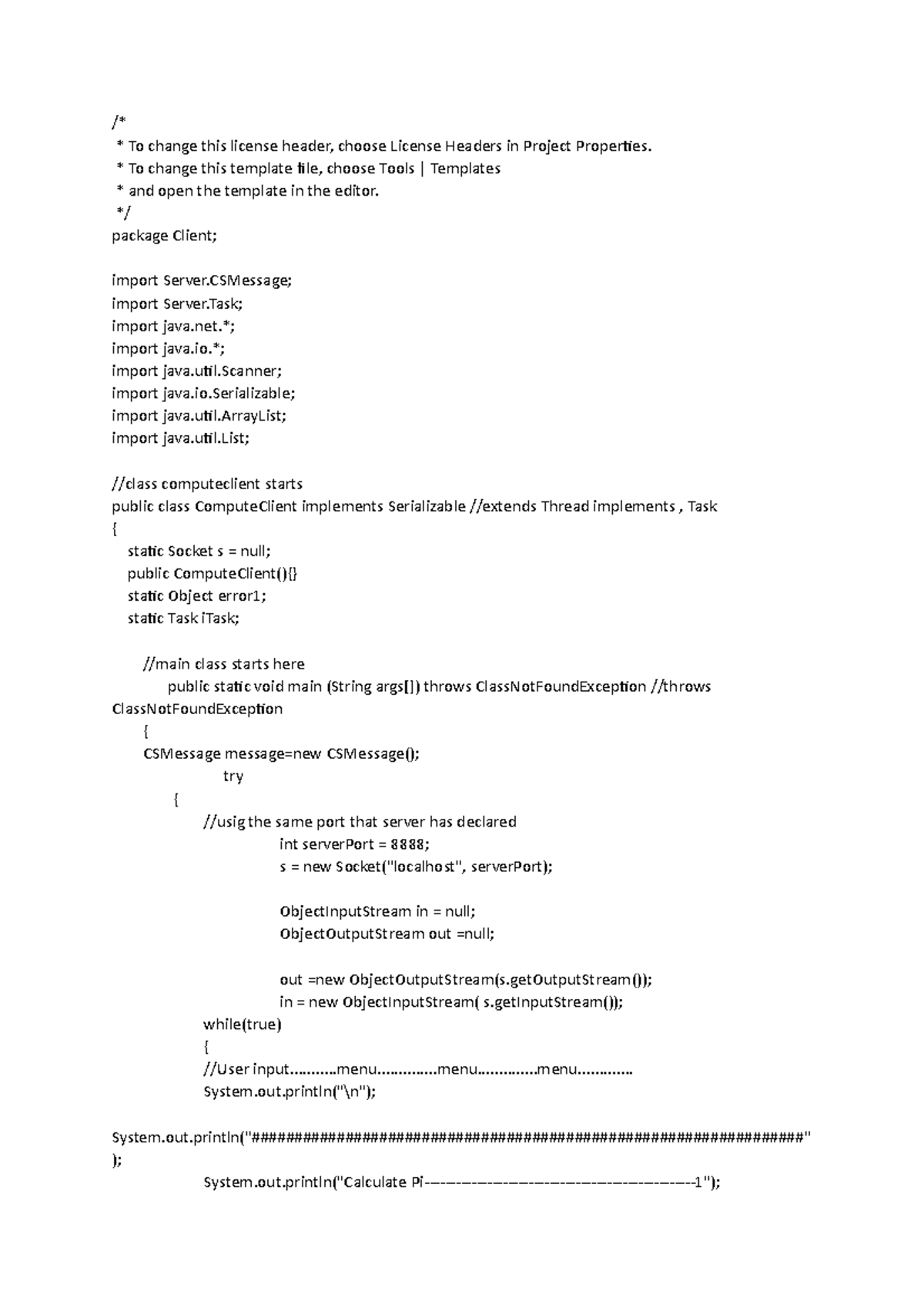 Distributed assignment 1 COIT20257 CODE - /* To change this license header, choose License ...