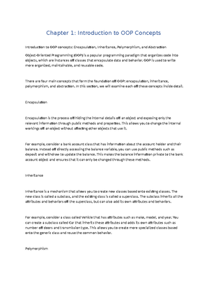 Chapter 3 OOP - Inheritence - Inheritance: Definition, types and implementation offinheritance ...