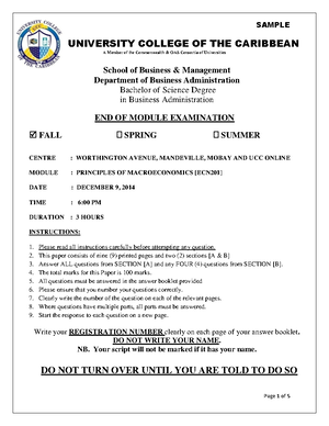 CSEC Principles of Accounts - CARIBBEAN EXAMINATIONS COUNCIL Caribbean ...