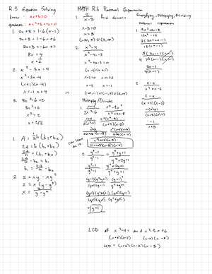 Math - Answers to practice problems for Math004 - MATHOH R. exponents ...