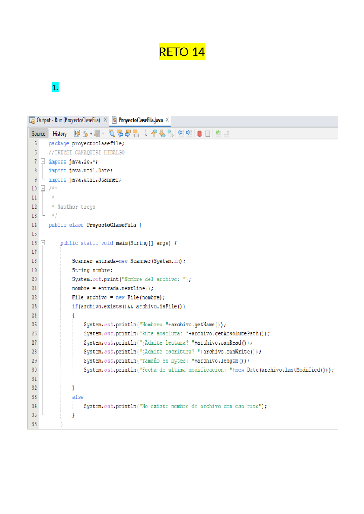 RETO 14 - Practica, programación java - Fundamentos de programación - RETO 2. - Studocu