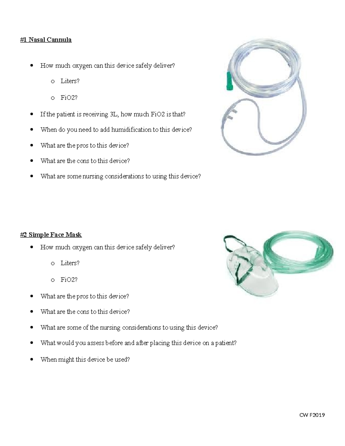 Funds O2 device exercise - #1 Nasal Cannula How much oxygen can this ...