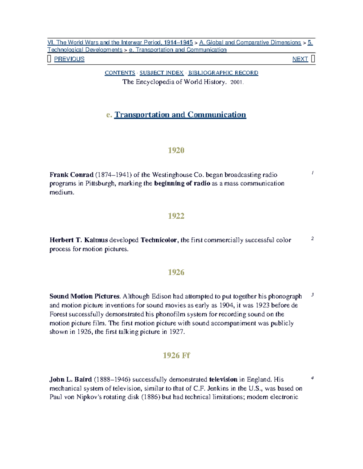 The Encyclopedia of World History The Encyclopedia of World History ...