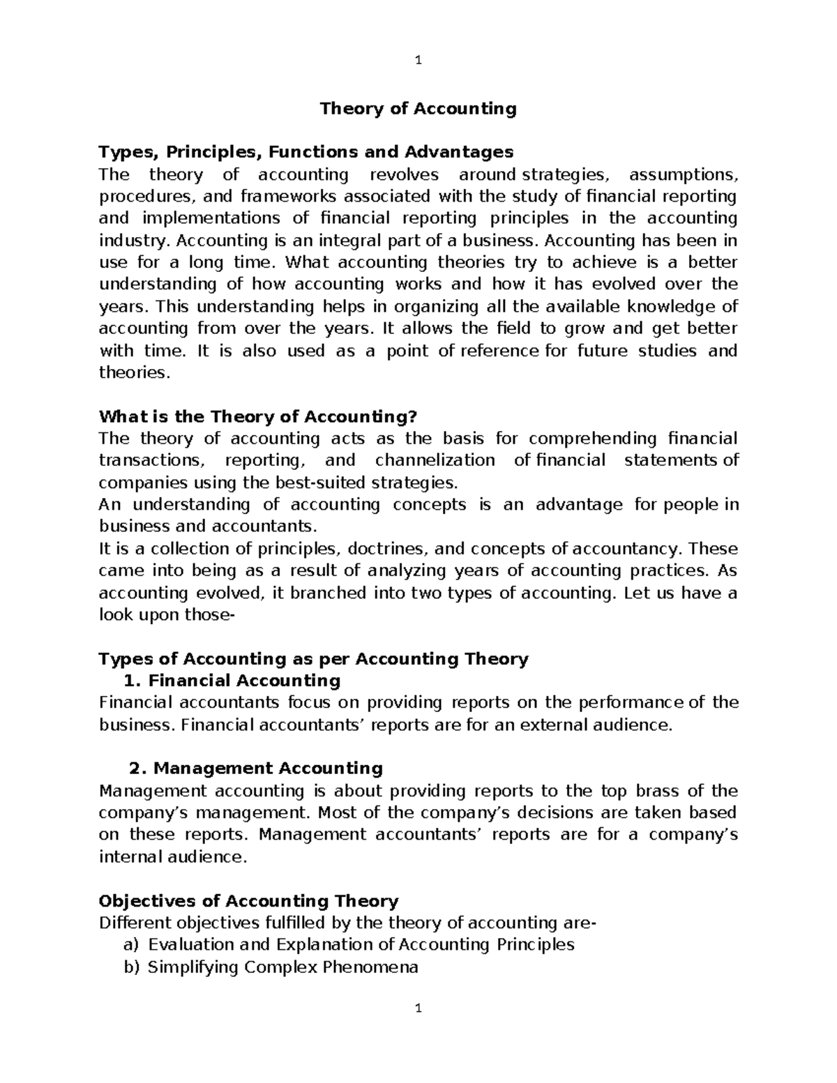 3. Theory of Accounting - Theory of Accounting Types, Principles ...