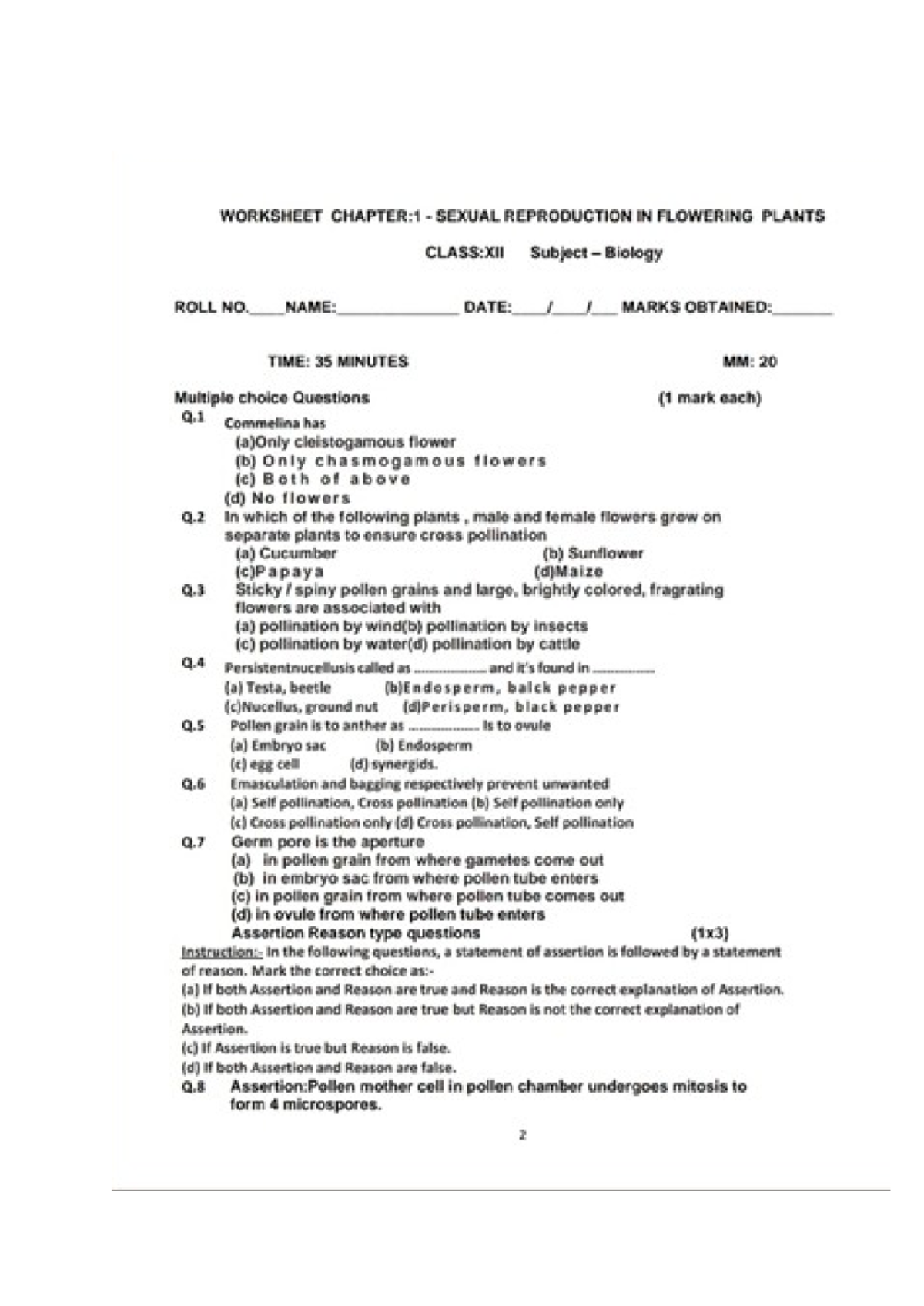 Bio Ch 1 Revion PDF - Biology SL - Studocu