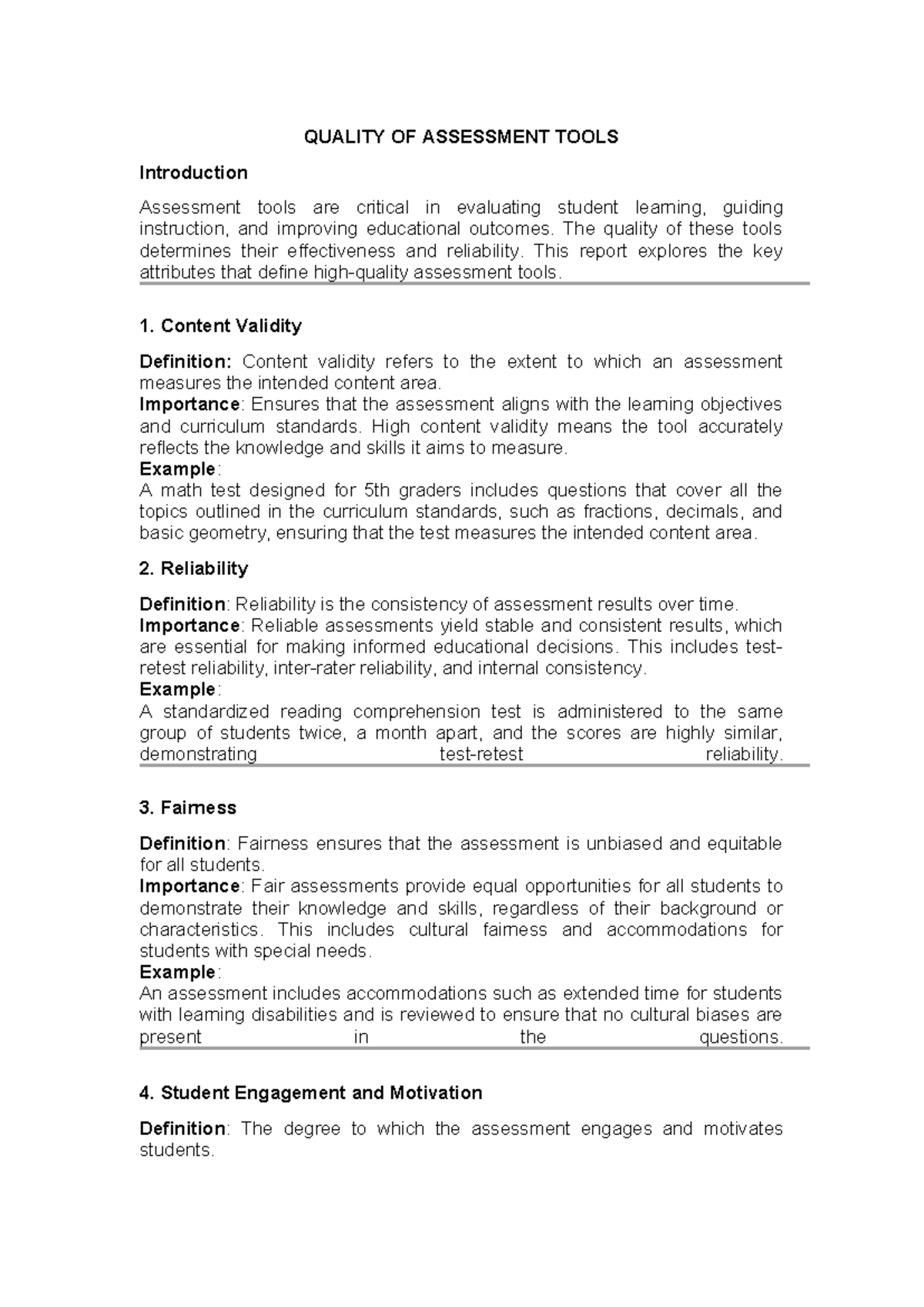 Quality-assessment-tools - QUALITY OF ASSESSMENT TOOLS Introduction ...