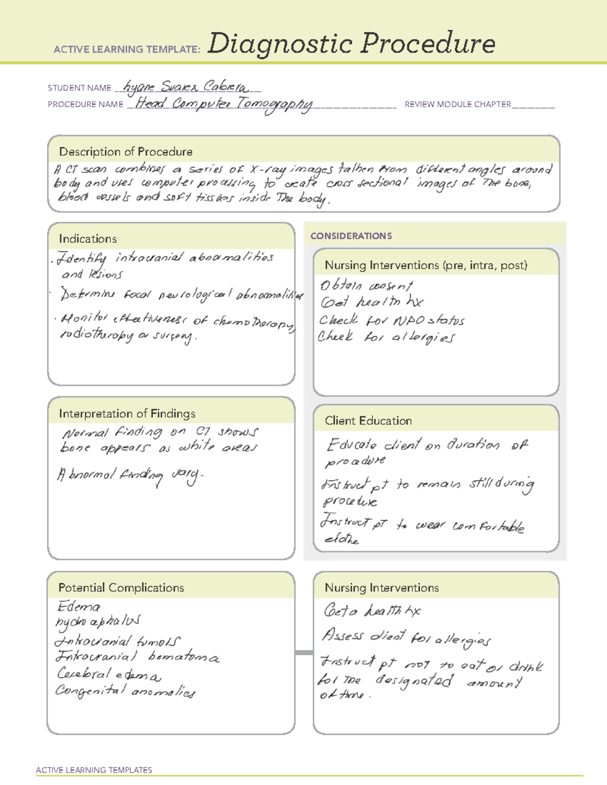 ATI REMEDIATION - NUR2220 - ACTIVE LEARNING TEMPLATES Diagnostic ...