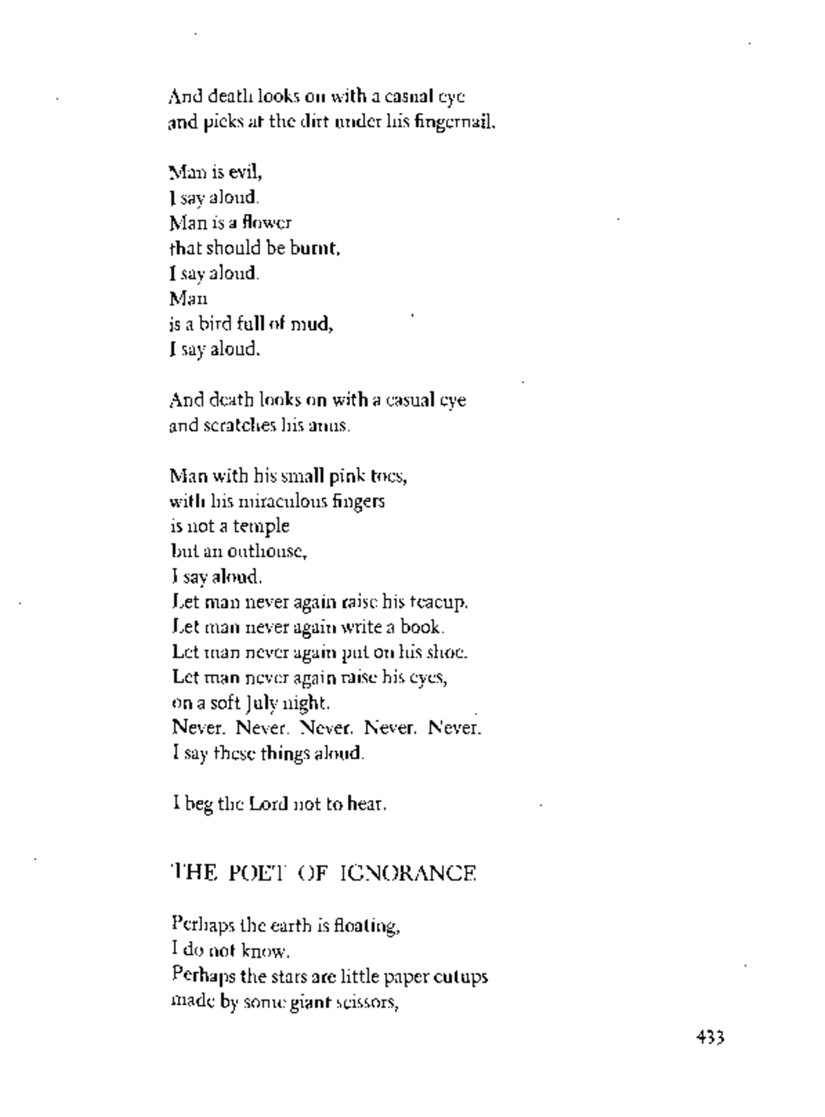 Anne Sexton - The Complete Poems 461 - And death looks on with a casual ...