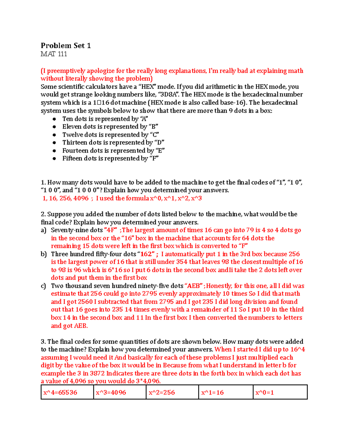 Problem SET Master DOC - Problem Set 1 MAT 111 (I preemptively apologize for the really long ...