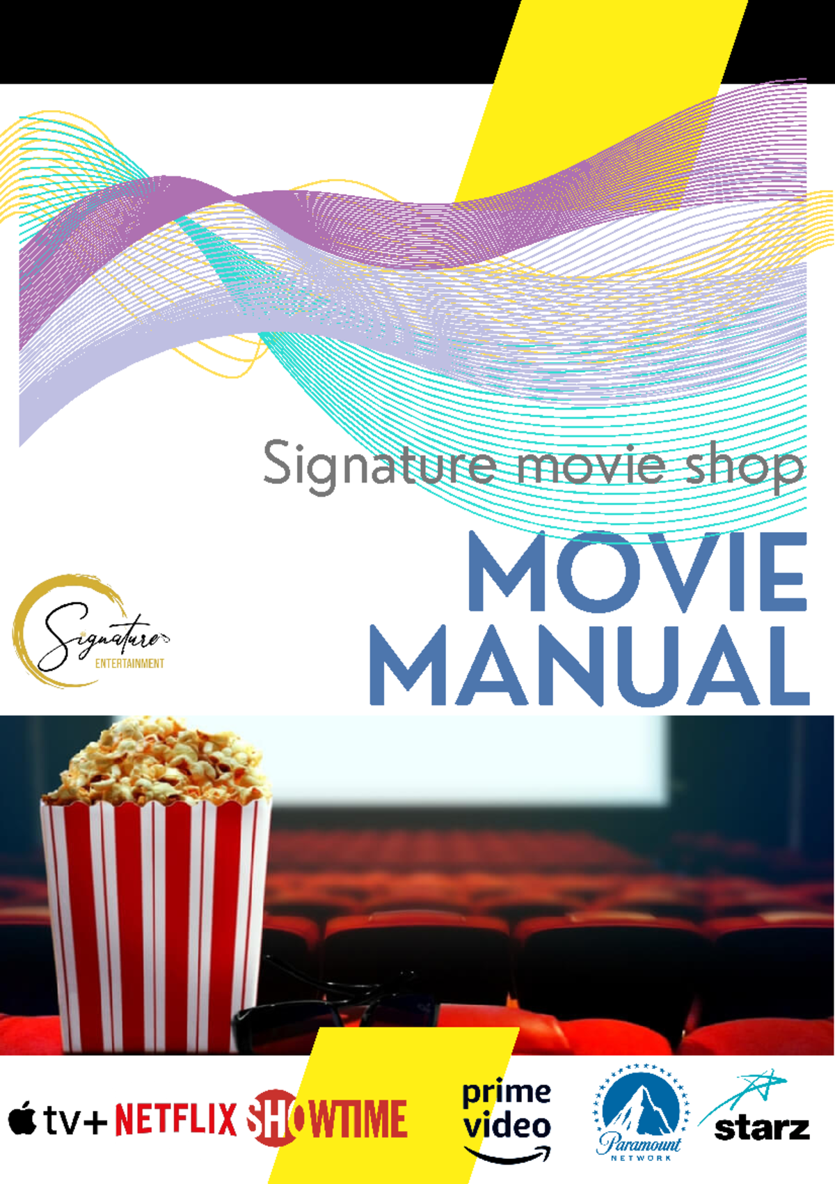 Movie manual - notes - MOVIE MANUAL Signature movie shop A C T I O N T ...
