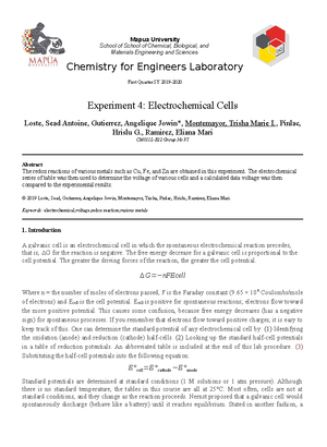 LAB-1 - Mapua University School of School of Chemical, Biological, and ...