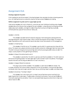 Assignment 02 - more art - Assignment 02 Drawing Assignment: (10 pts ...