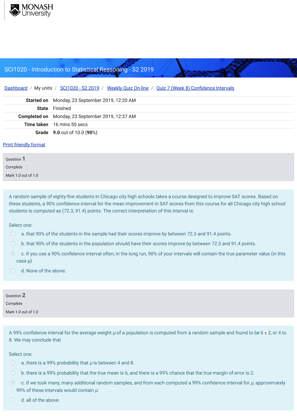 Quiz 7 Week 8 Confidence Intervals Warning Error During Font Loading Xmlrequest Is Not