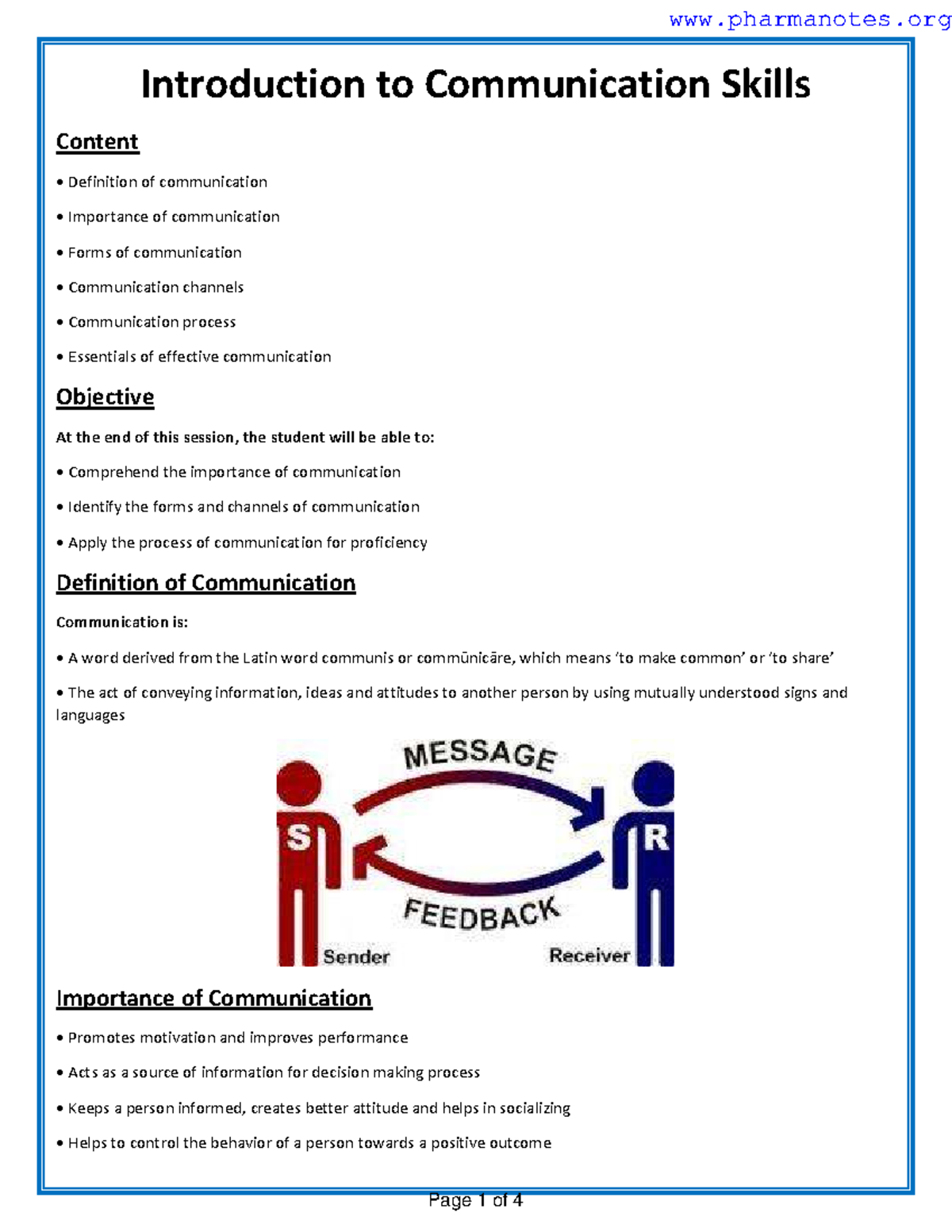 Communication skills - Introduction to Communication Skills Content ...