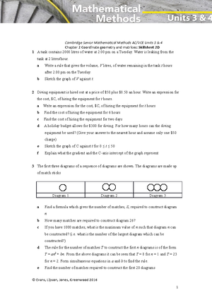 Sac 2 - nanot applicable - MODELLING TASK MAV Mathematical Methods ...