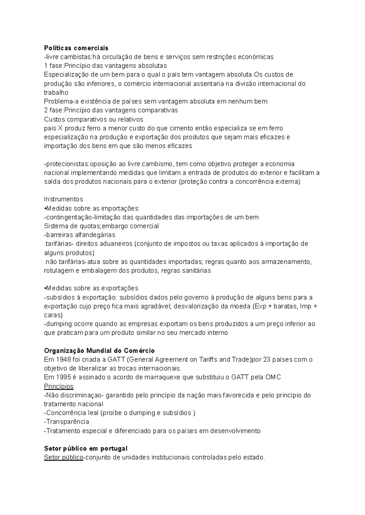 Inicio tema 11- ECON 11 - Resumos sobre o tema 11 - Políticas ...