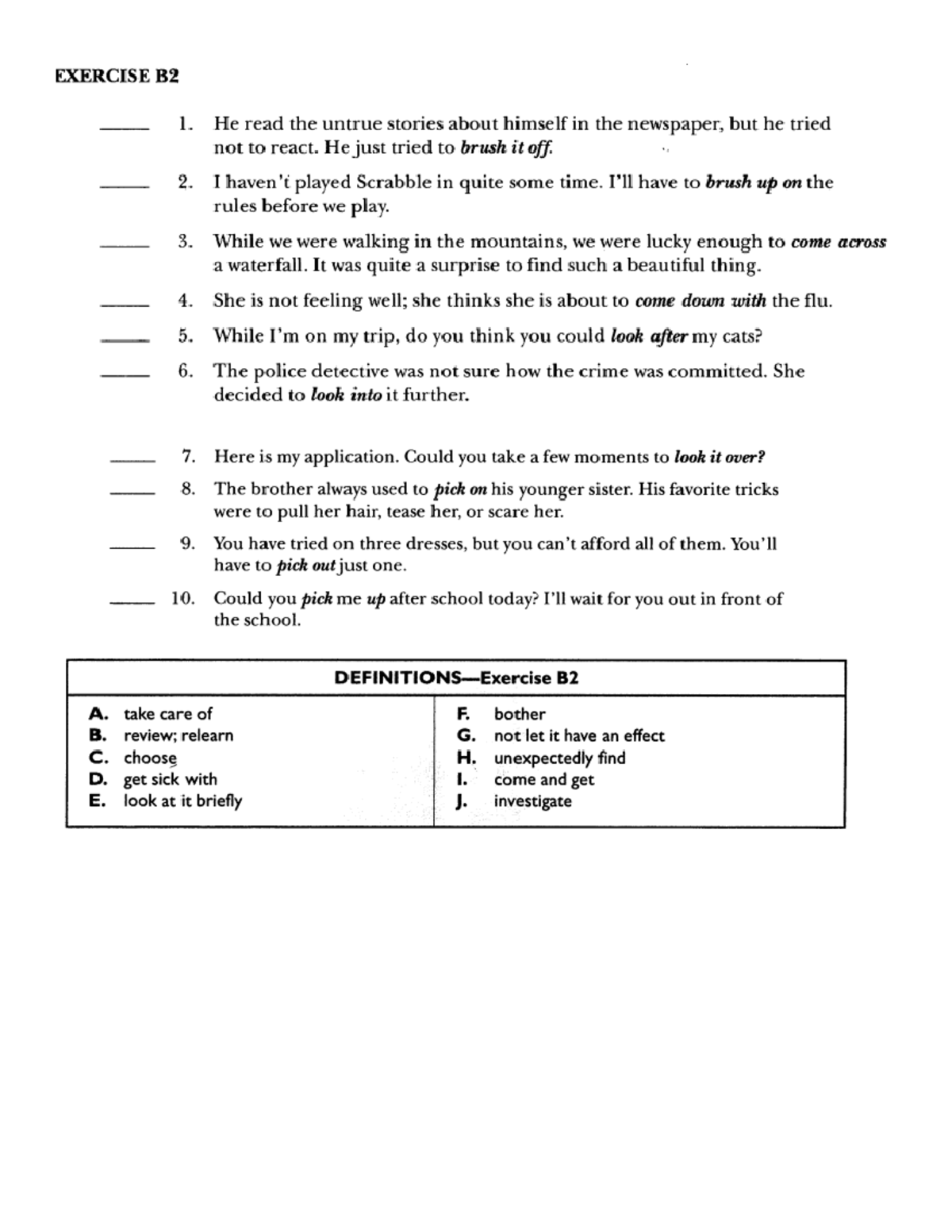 V Ocabulary Activity 2 2 - Idiomas - Studocu