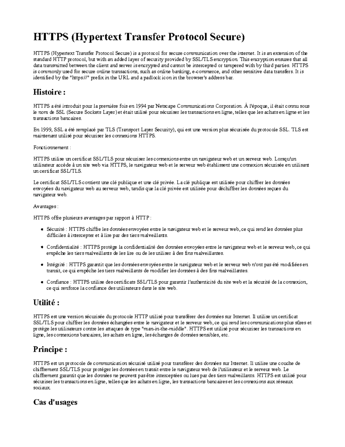 Https (Hypertext Transfer Protocol Secure) - HTTPS (Hypertext Transfer ...