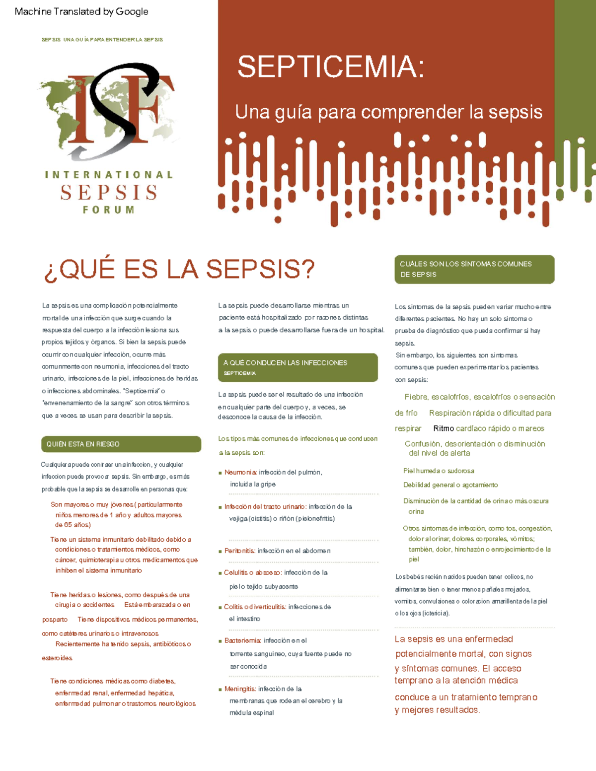 What-is-sepsis-brochure-isf - ####### CUÁLES SON LOS SÍNTOMAS COMUNES ...
