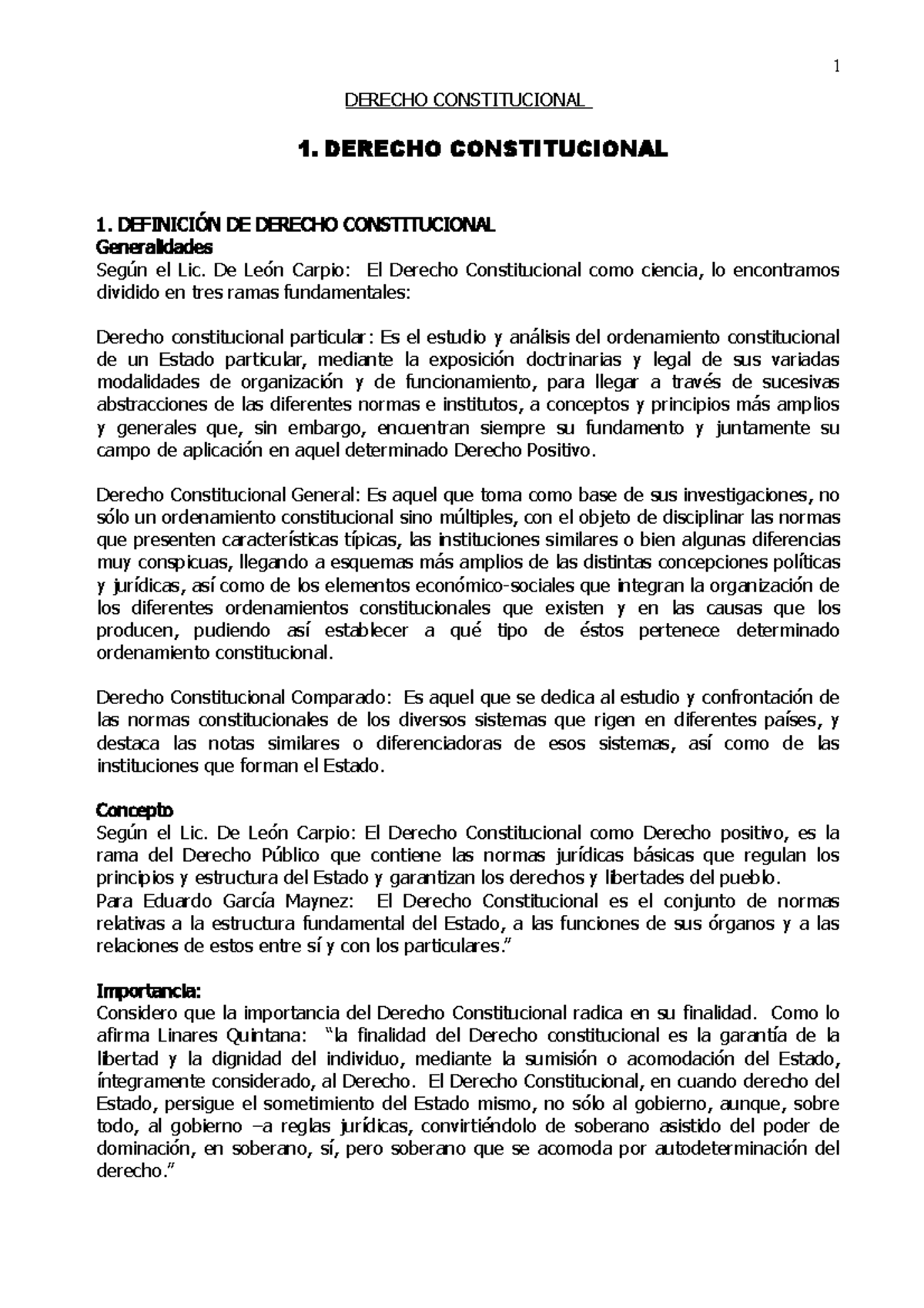 TEMA 1 A 18 Derecho Constitucional - DERECHO CONSTITUCIONAL 1 .DERECHO ...