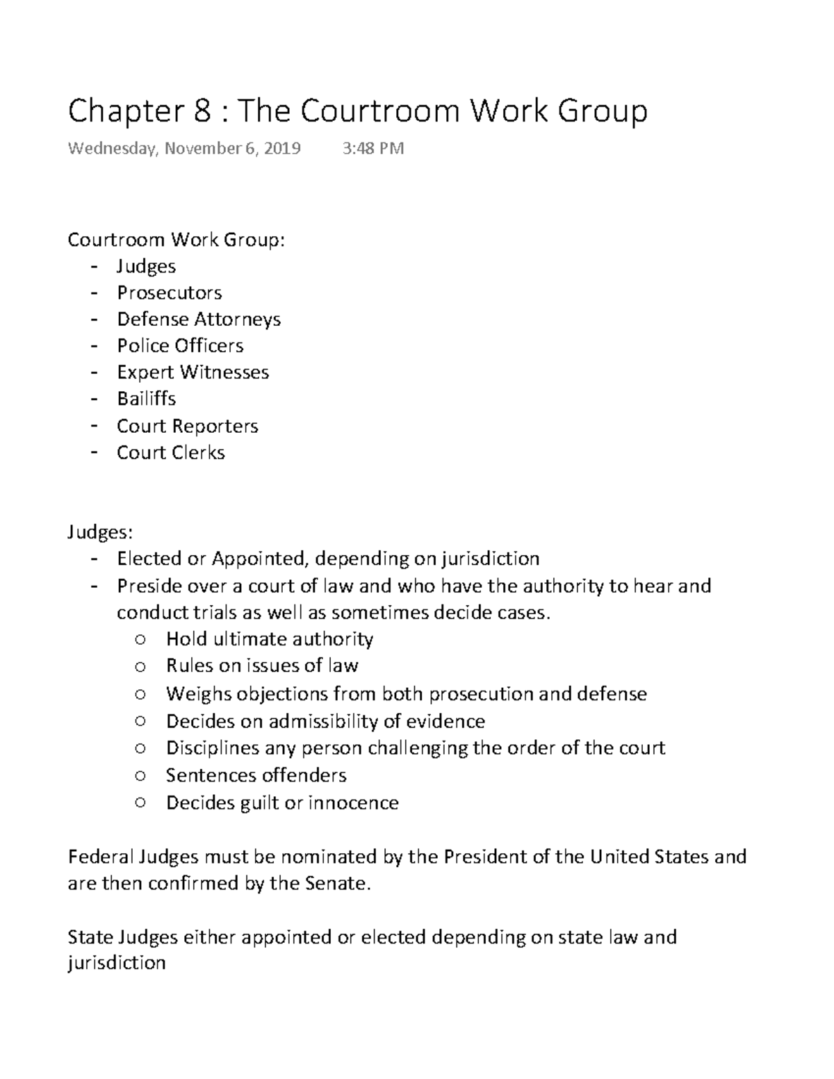 Chapter 8 - Warning: TT: undefined function: 32 Courtroom Work Group ...