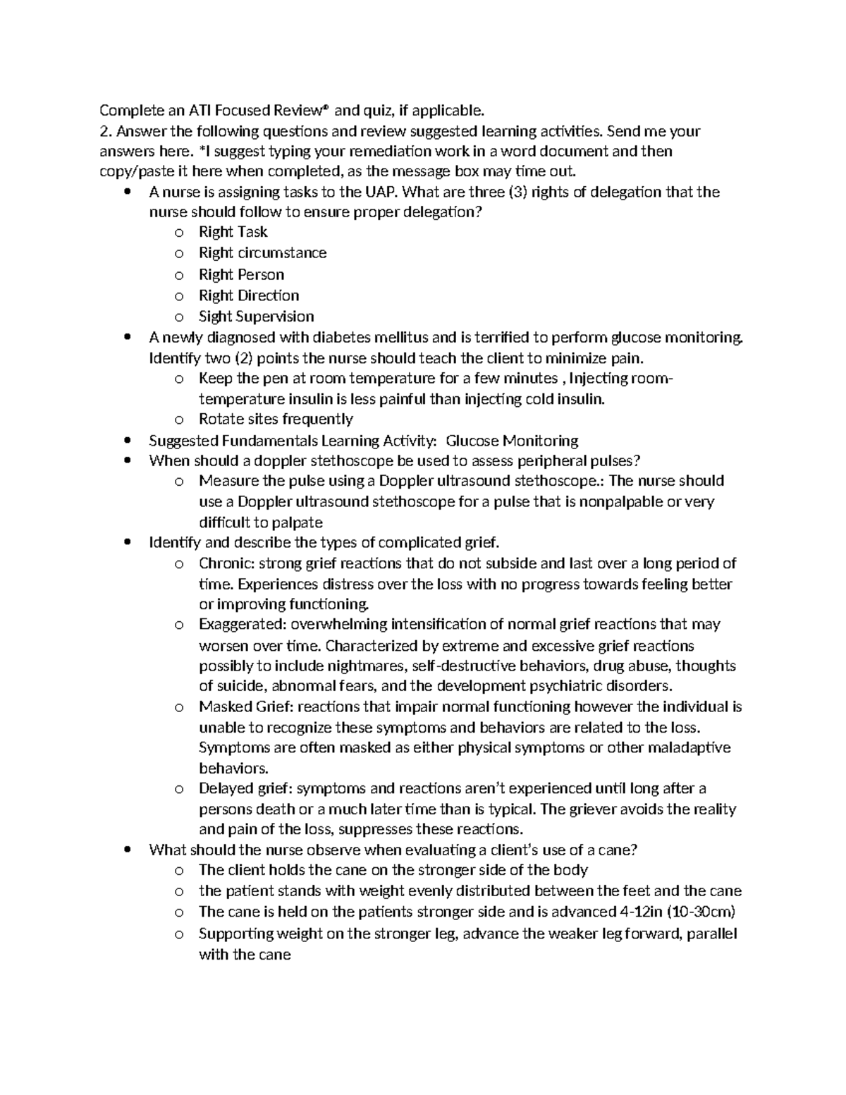 ATI live - work - ATI live - work - Complete an ATI Focused Review® and ...