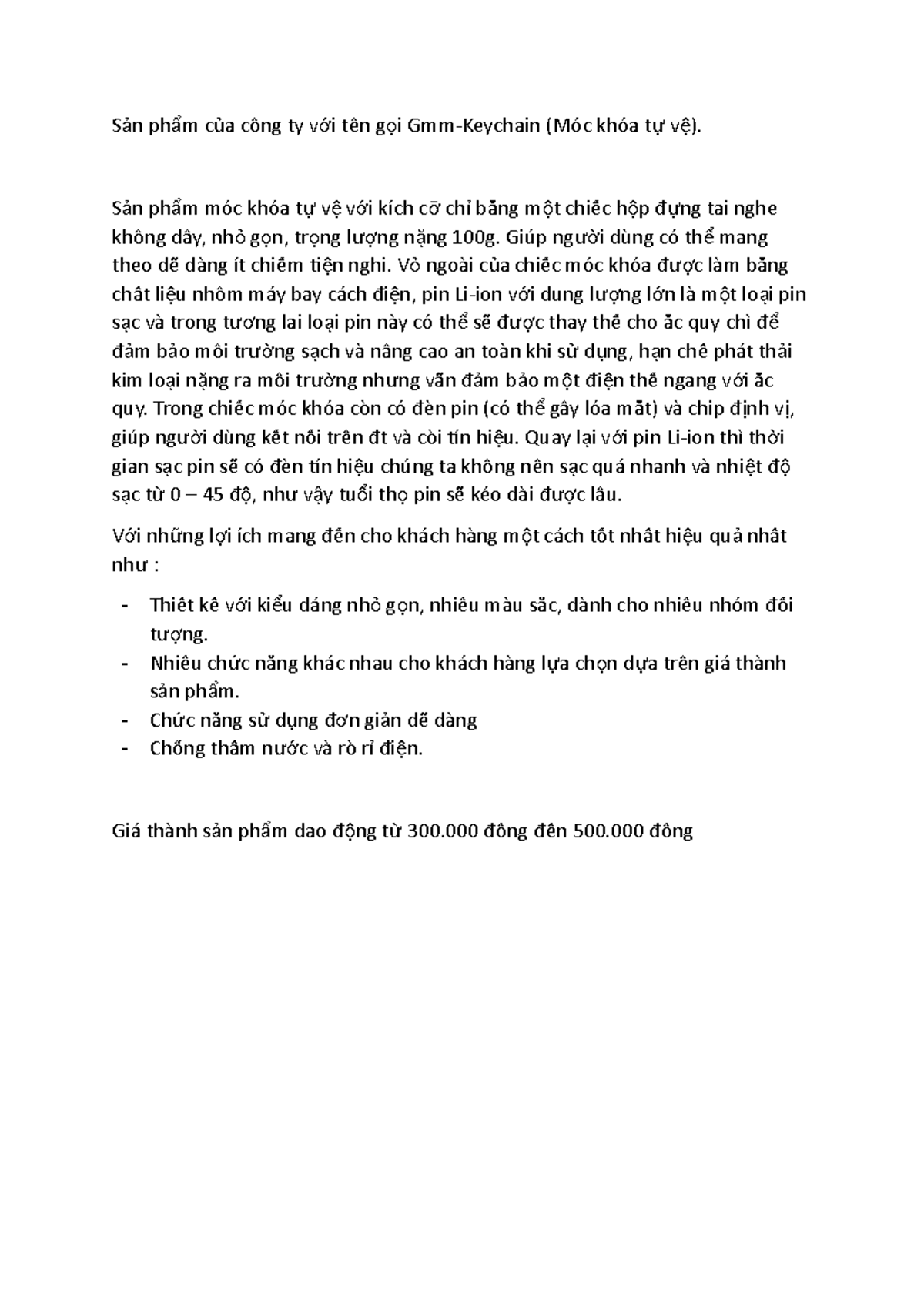 FILE 20221221 224640 Tài liệu - S n ph m c a công ty v i tên g i Gmm-Keychain (Móc khóa tả ẩ ủ ớ ...