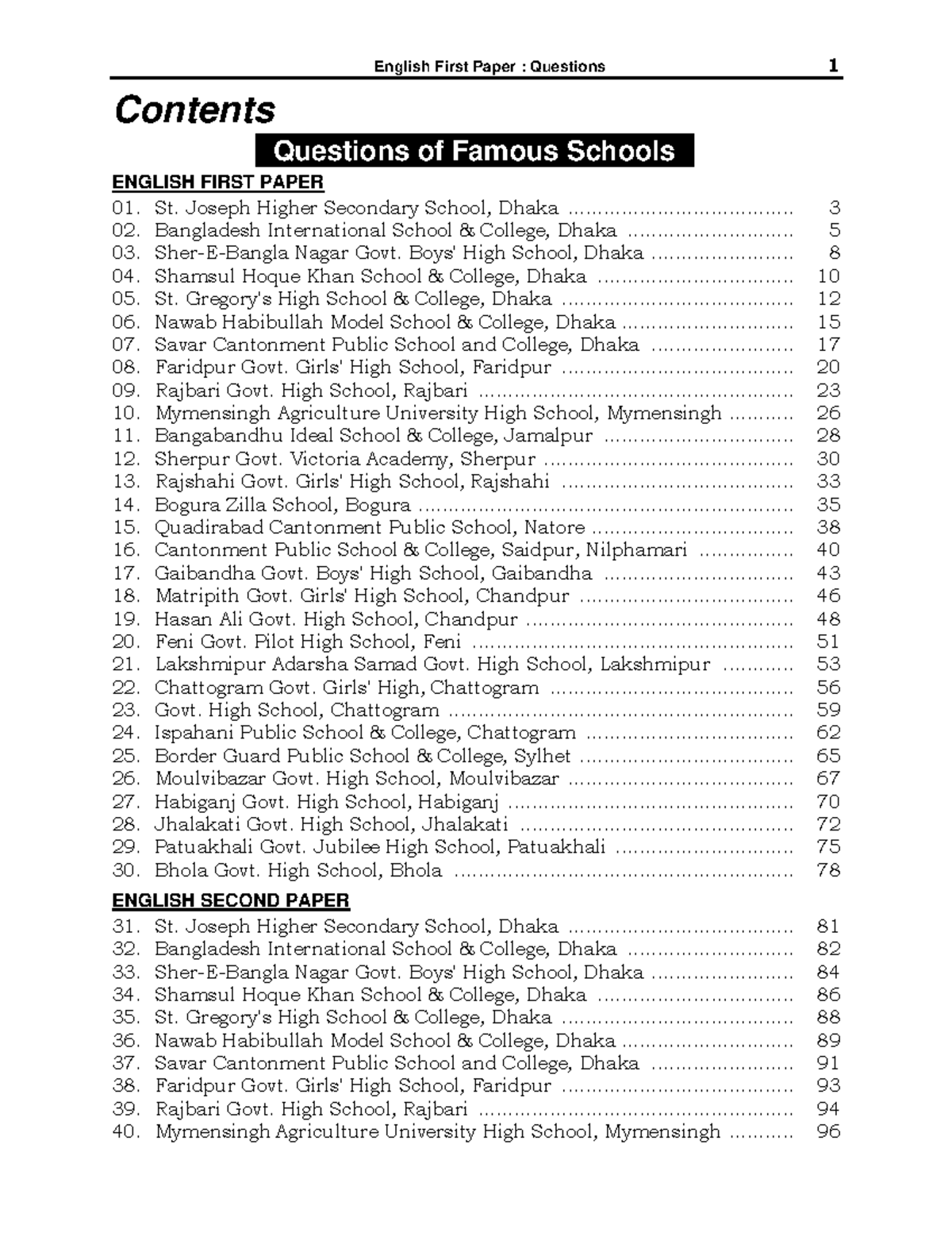 SSC English Test Papers 2023 Exam-2024 - Contents Questions of Famous ...