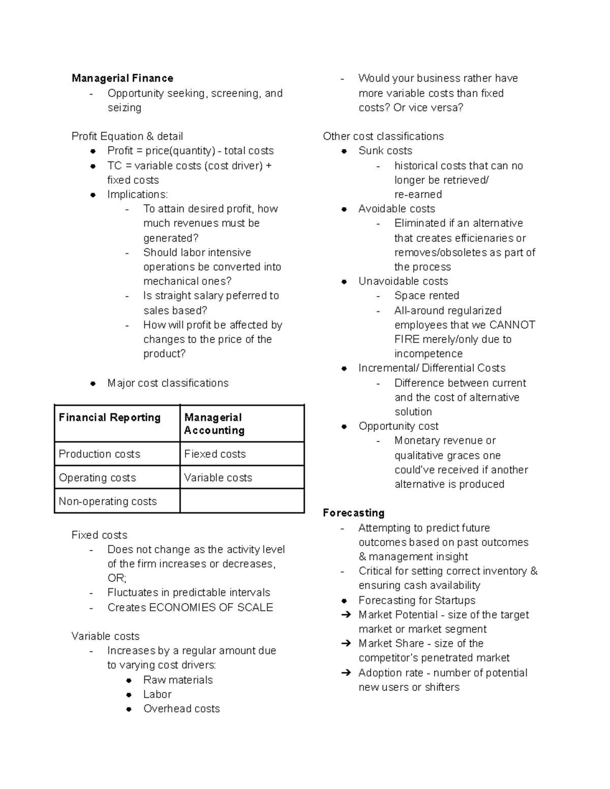 Entrep Reviewer (financial) - Managerial Finance - Opportunity seeking ...