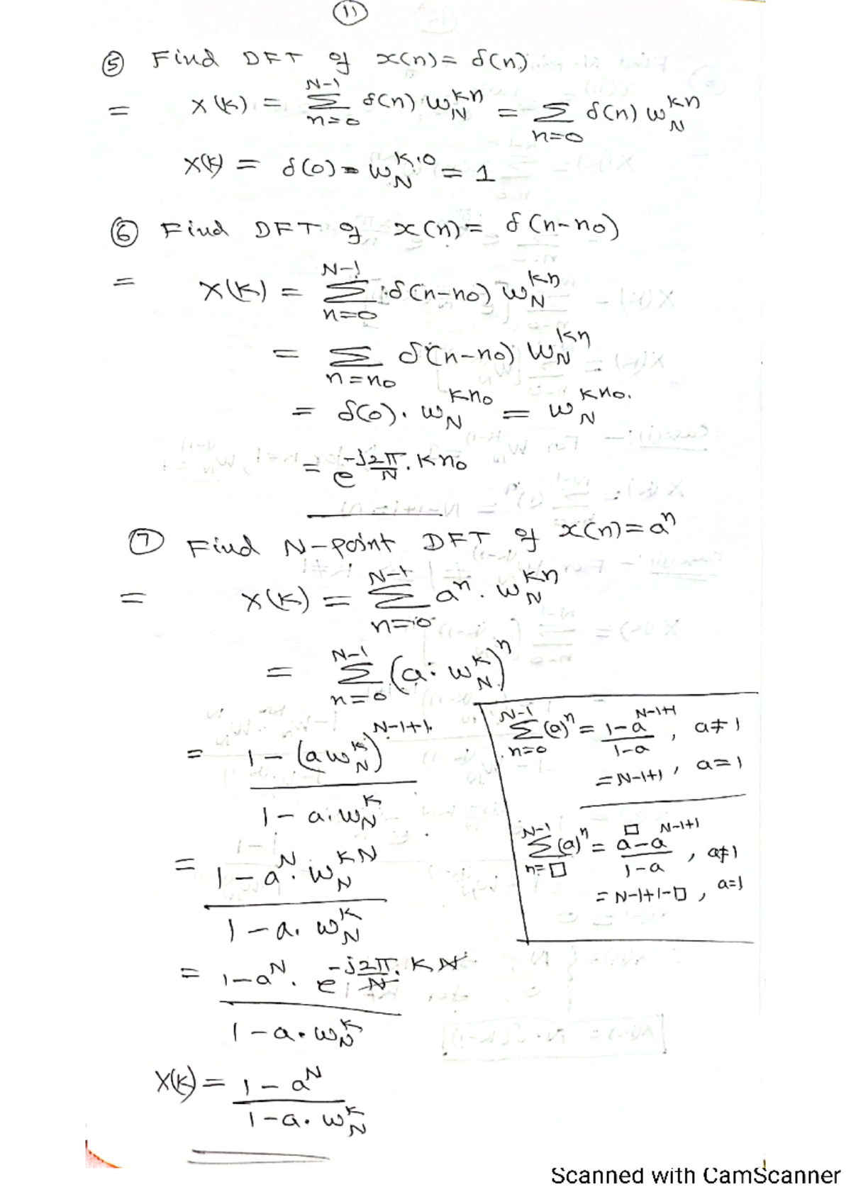 DSP - DFT 11 to 25 - kjdnjjdvnjb - 11 5 Find DFT of S(n) X (k) S (Cn ...