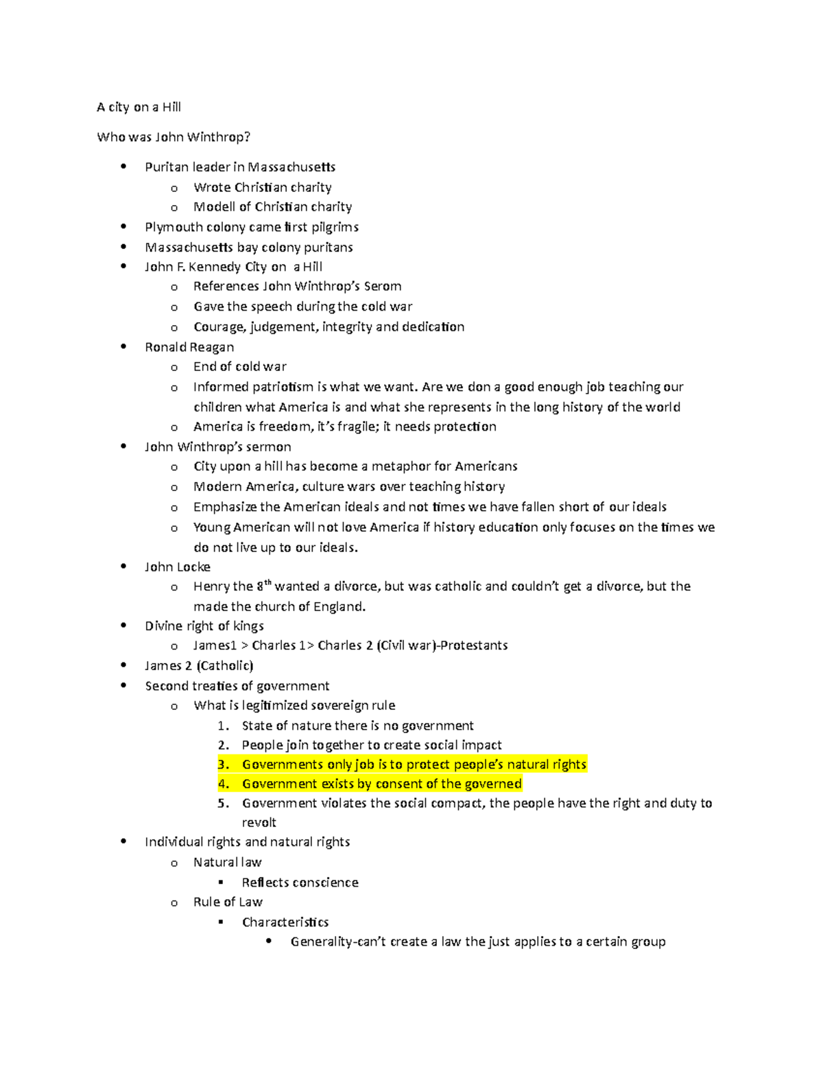 City upon a hill - How a city upon a hill has made an impact on our ...