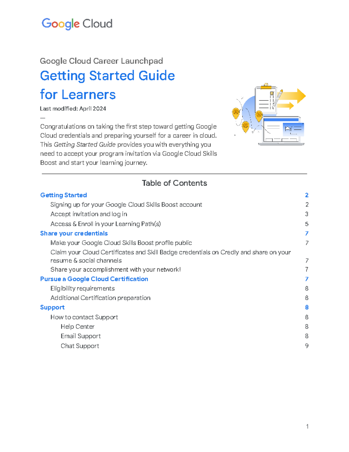 Google cloud career readiness getting started guide for learners - Google Cloud Career Launchpad ...