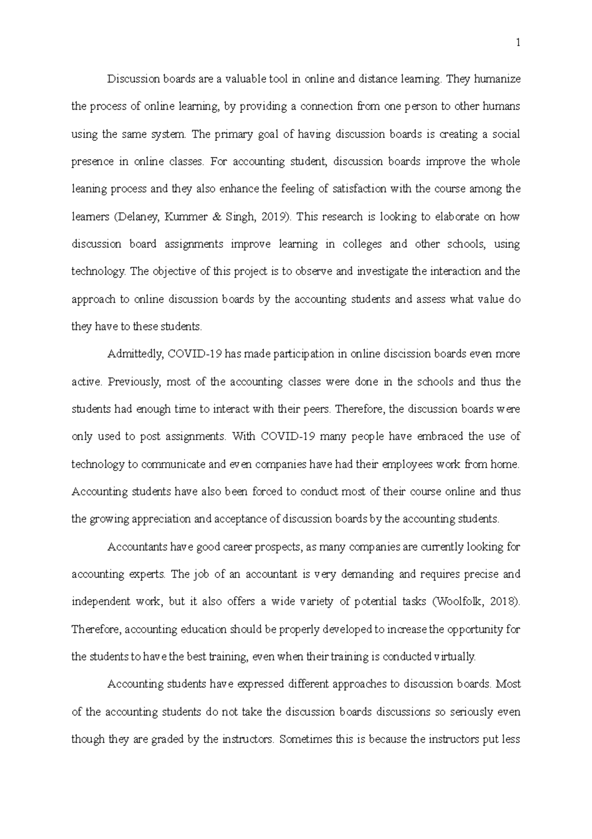 Discussion boards as a valuable tool in online and distance learning ...