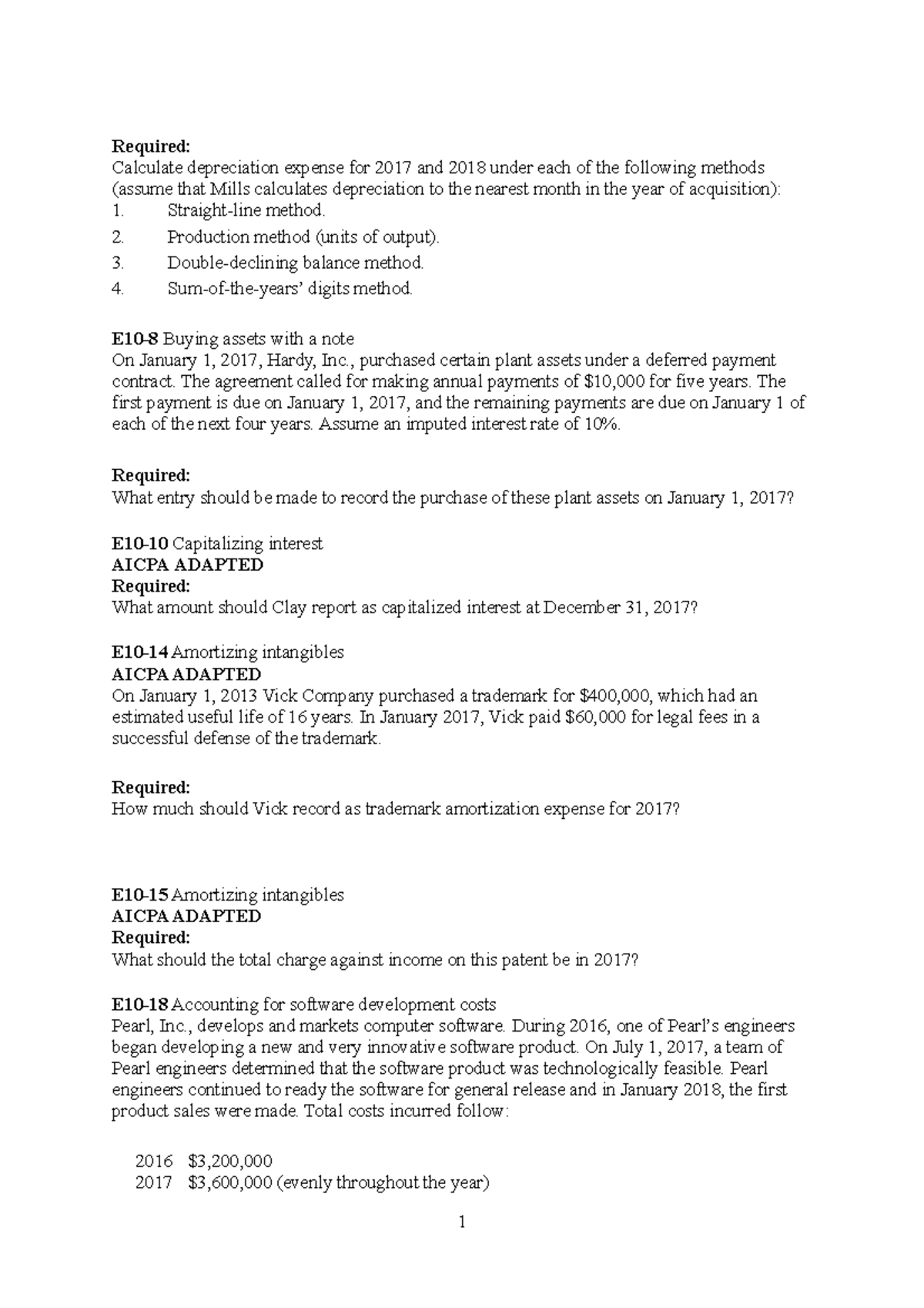 Chap 10 - Chapter 10 tutorial work - Required: Calculate depreciation ...