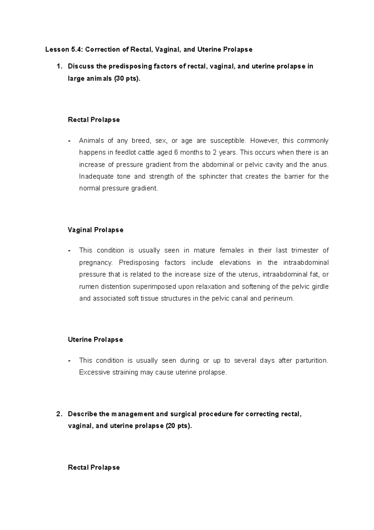 Homework Module 5L5.4 - Veterinary Virology - StuDocu