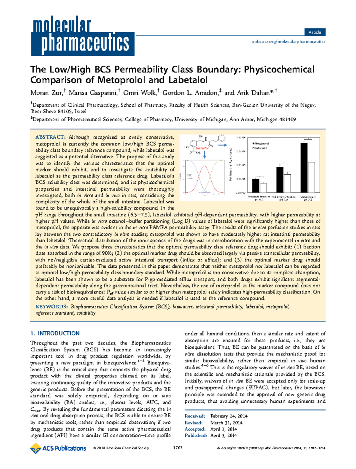 Mp500152 y - The Low/High BCS Permeability Class Boundary ...