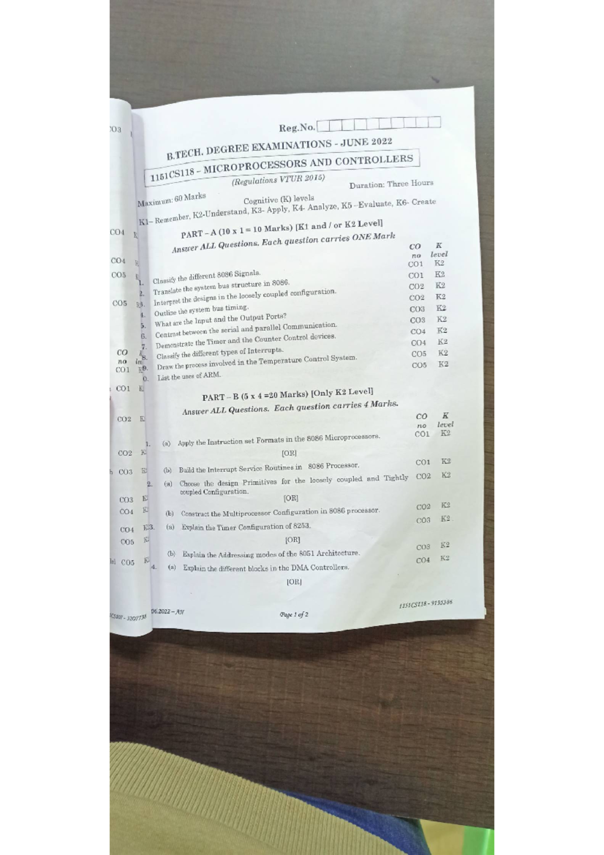 MPC previous year papers - Microprocessor and Microcontroller - Studocu
